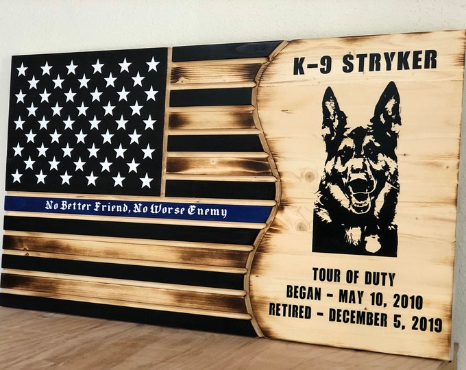 Custom K9 Flag - Etsy