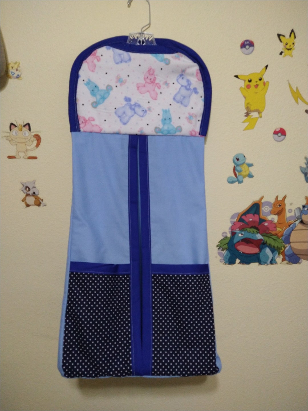 Hanging Diaper Holder, Diaper Organizer, Towel or Blanket Holder. Plush ...