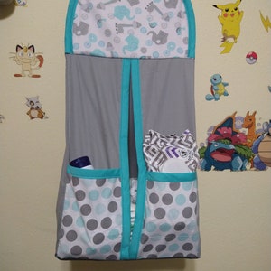 Hanging Diaper Holder, Diaper Organizer, Towel or Blanket Holder ...