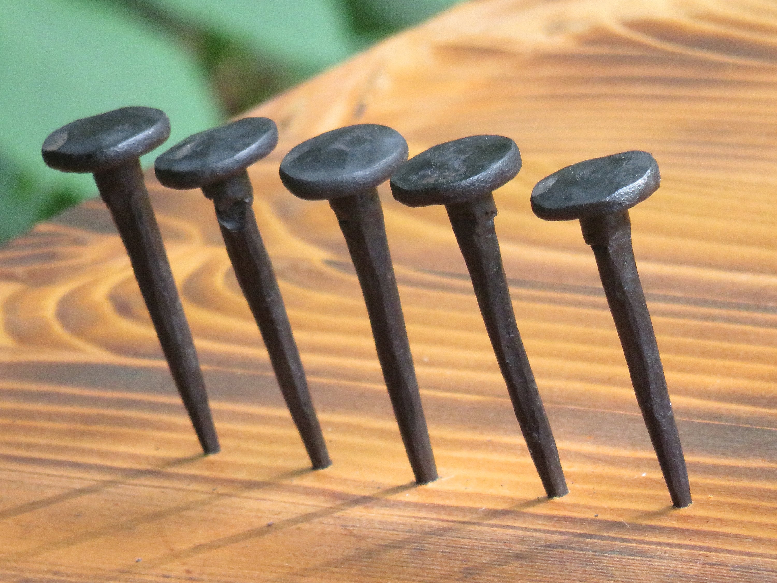 Set of 5 Hand Forged Nails Nail . - Etsy