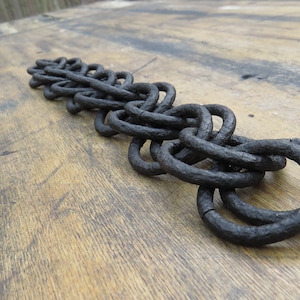 Wrought Iron Chain, Forged Chain, Interior Element,black Chain,handmade ...