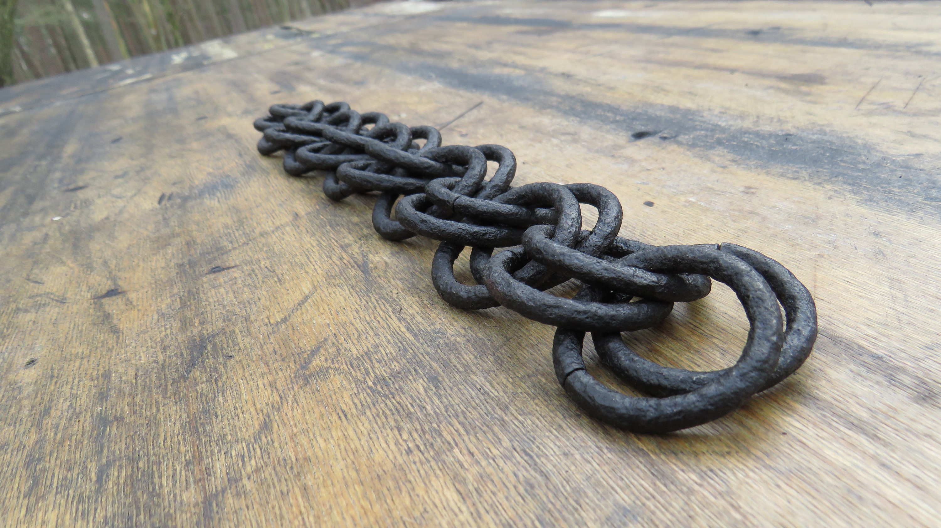 Wrought Iron Chain Forged Chain Interior Elementblack - Etsy