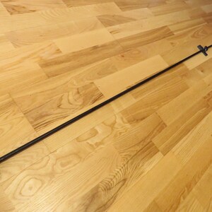 Wrouht Iron Curtain Rod,two Part Rod, Black,black Curtain Rod ...