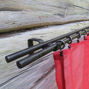 Curtain Rod,black Curtain Rod,window Treatment,double Rail ,double Rod ...