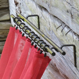 Curtain Rod,black Curtain Rod,window Treatment,double Rail ,double Rod ...