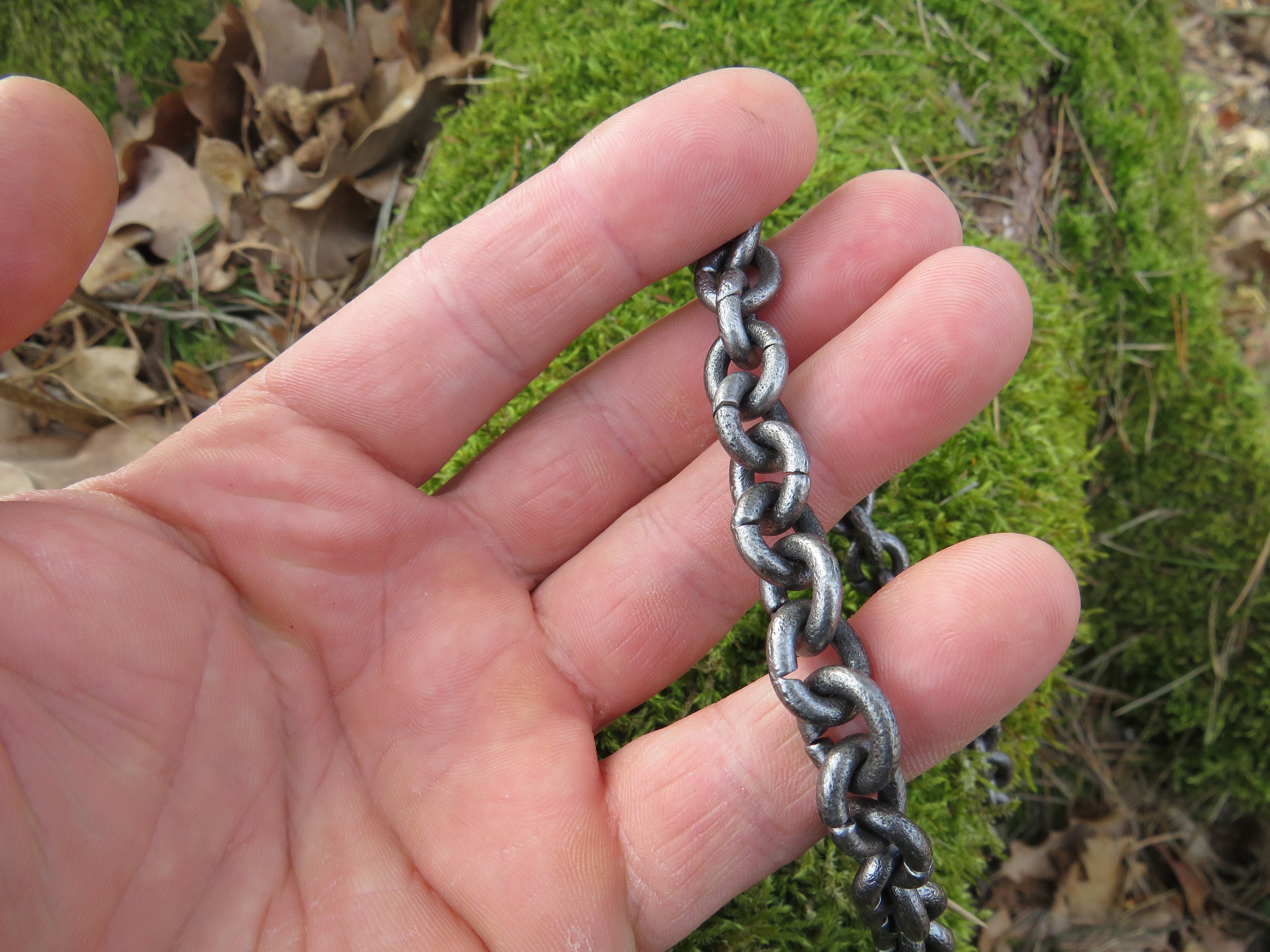 Forged Steel Chain Handmade Chain - Etsy