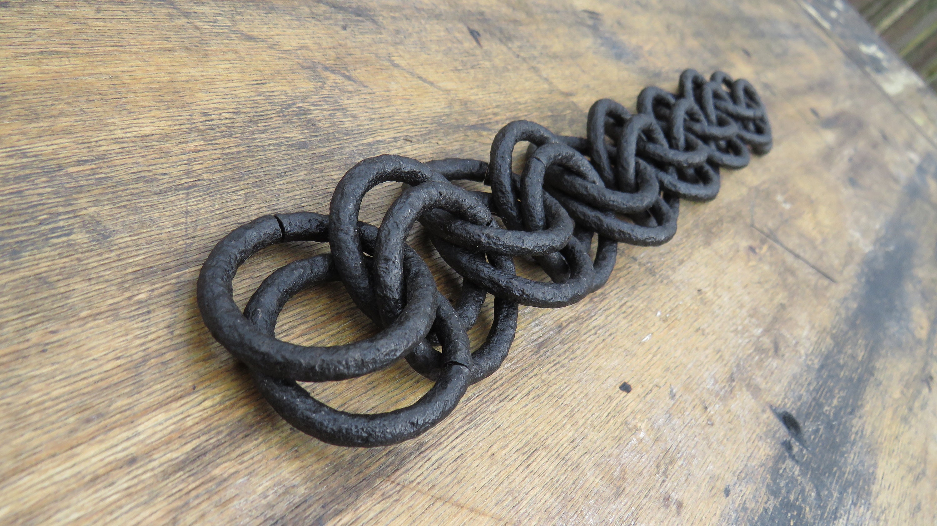Wrought Iron Chain Forged Chain Interior Elementblack - Etsy