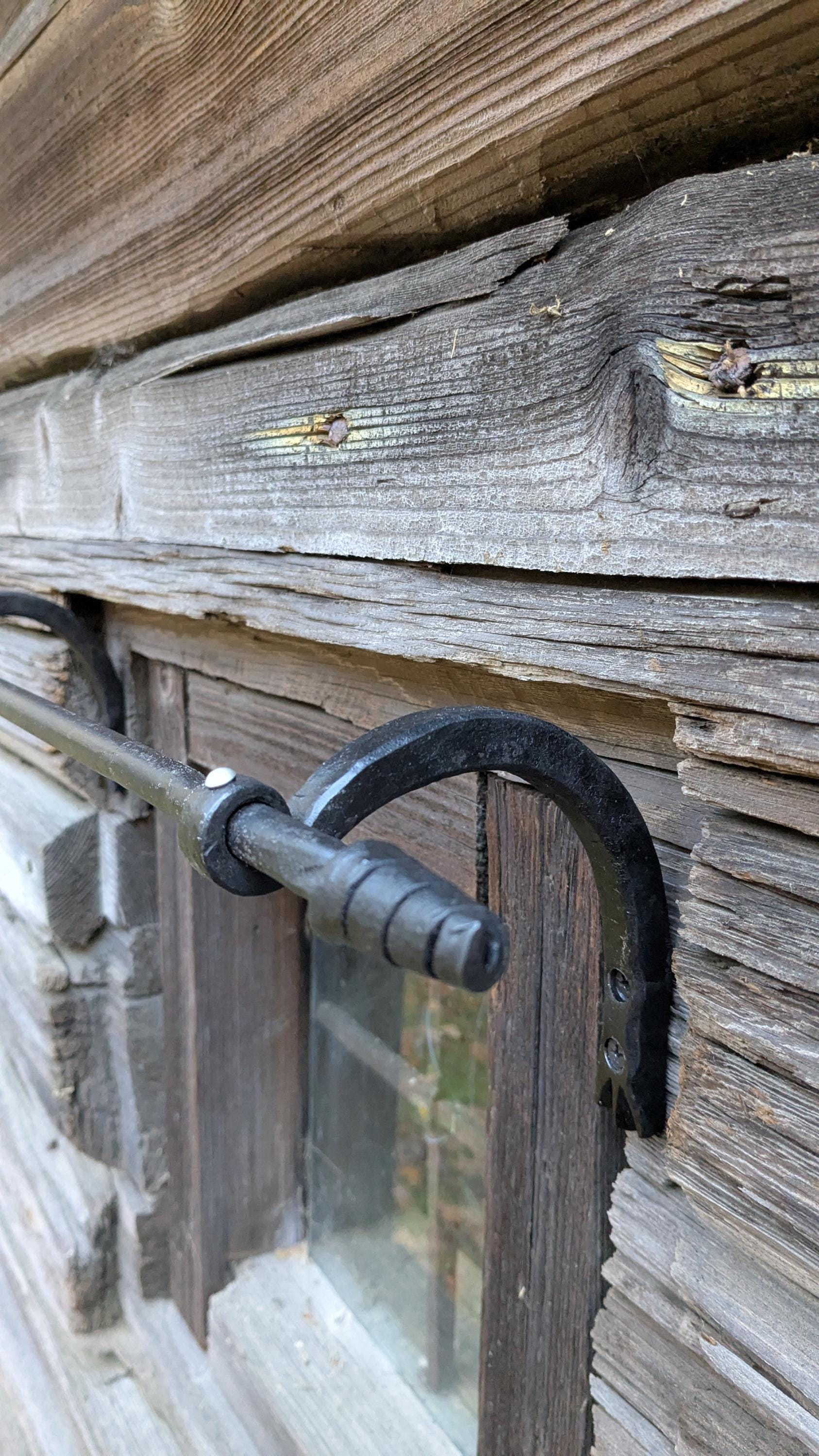 Hand Forged Wrought Steel Curtain Rod, Rustic Window Treatment - Etsy
