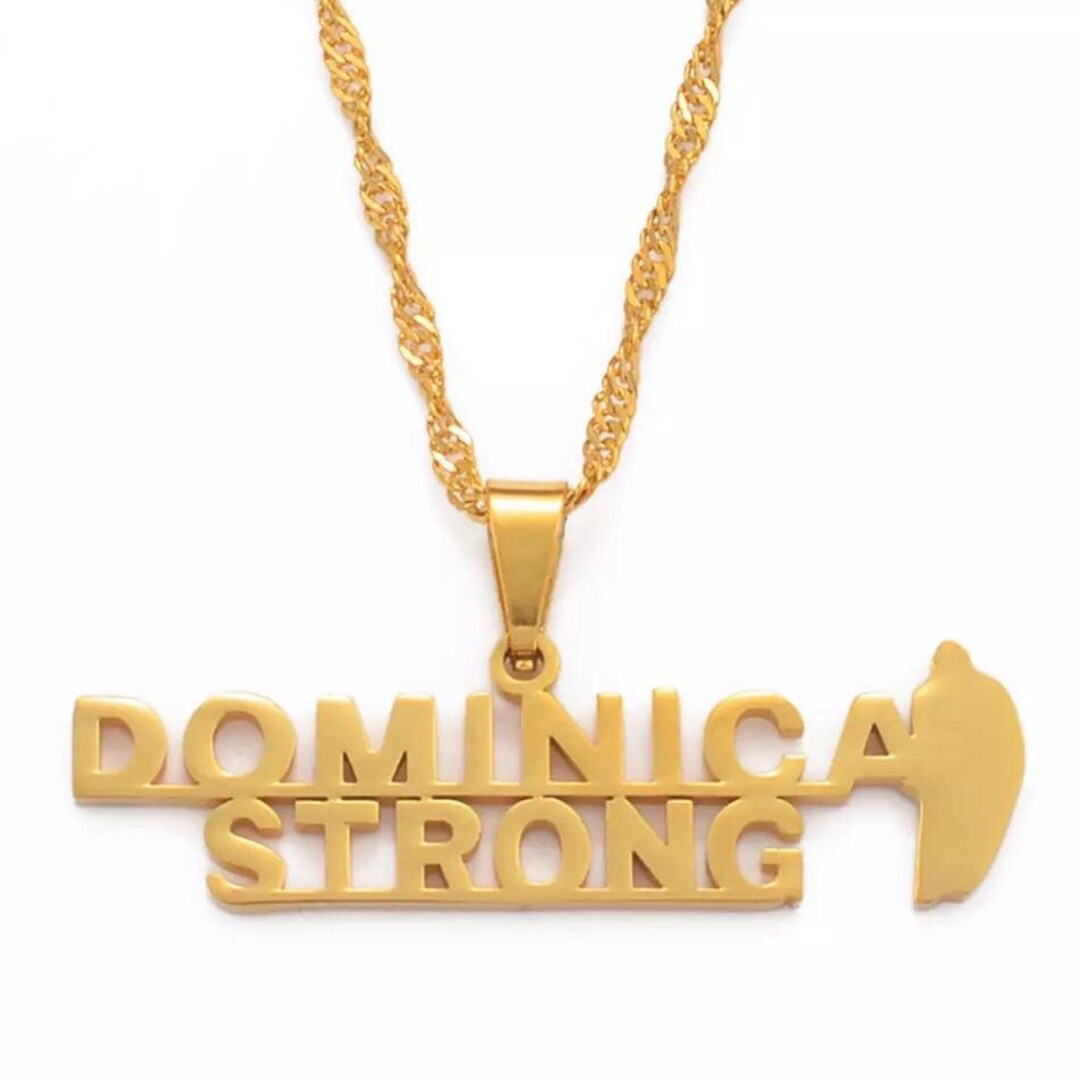 Dominica Strong Necklace dominica Islands Caribbean - Etsy