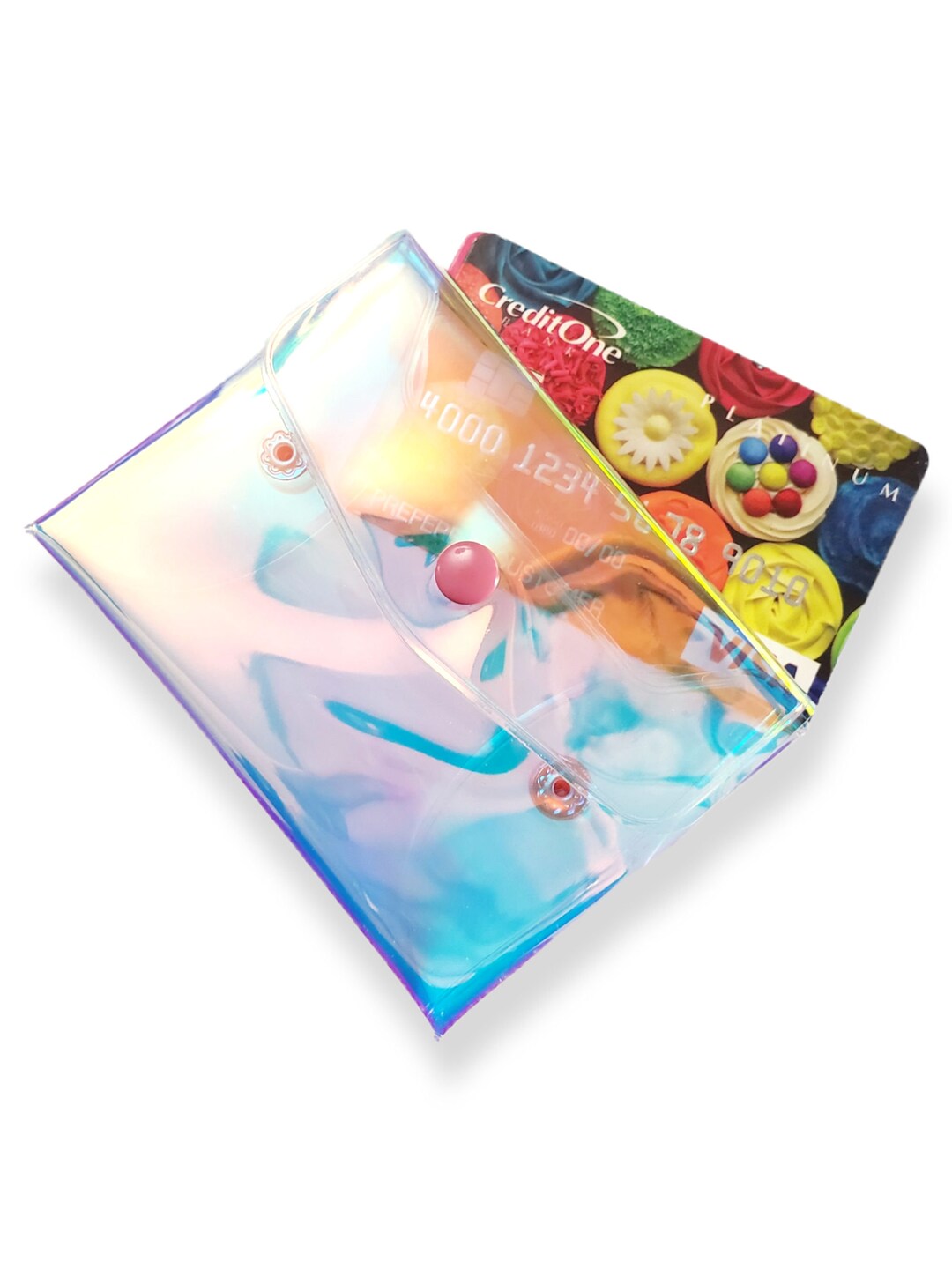 Slim Clear Pouch Set Card Cover Byhandart Clear Vinyl - Etsy