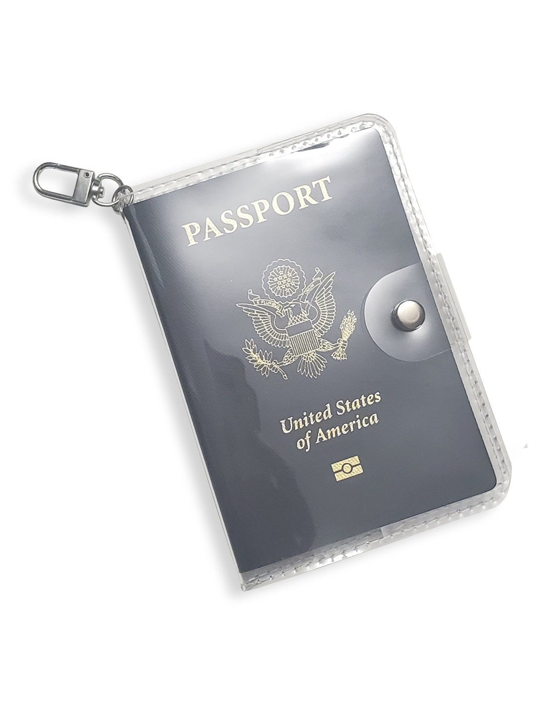 Slim Transparent Passport Holder Byhandart Clear Vinyl Passport ...