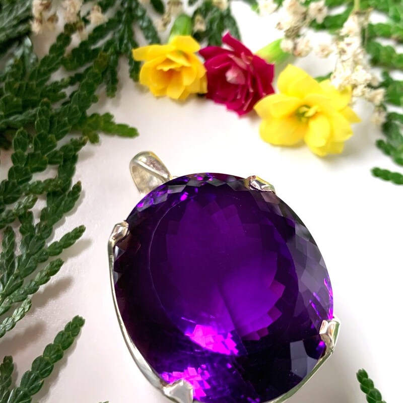 Amethyst Pendant - Etsy