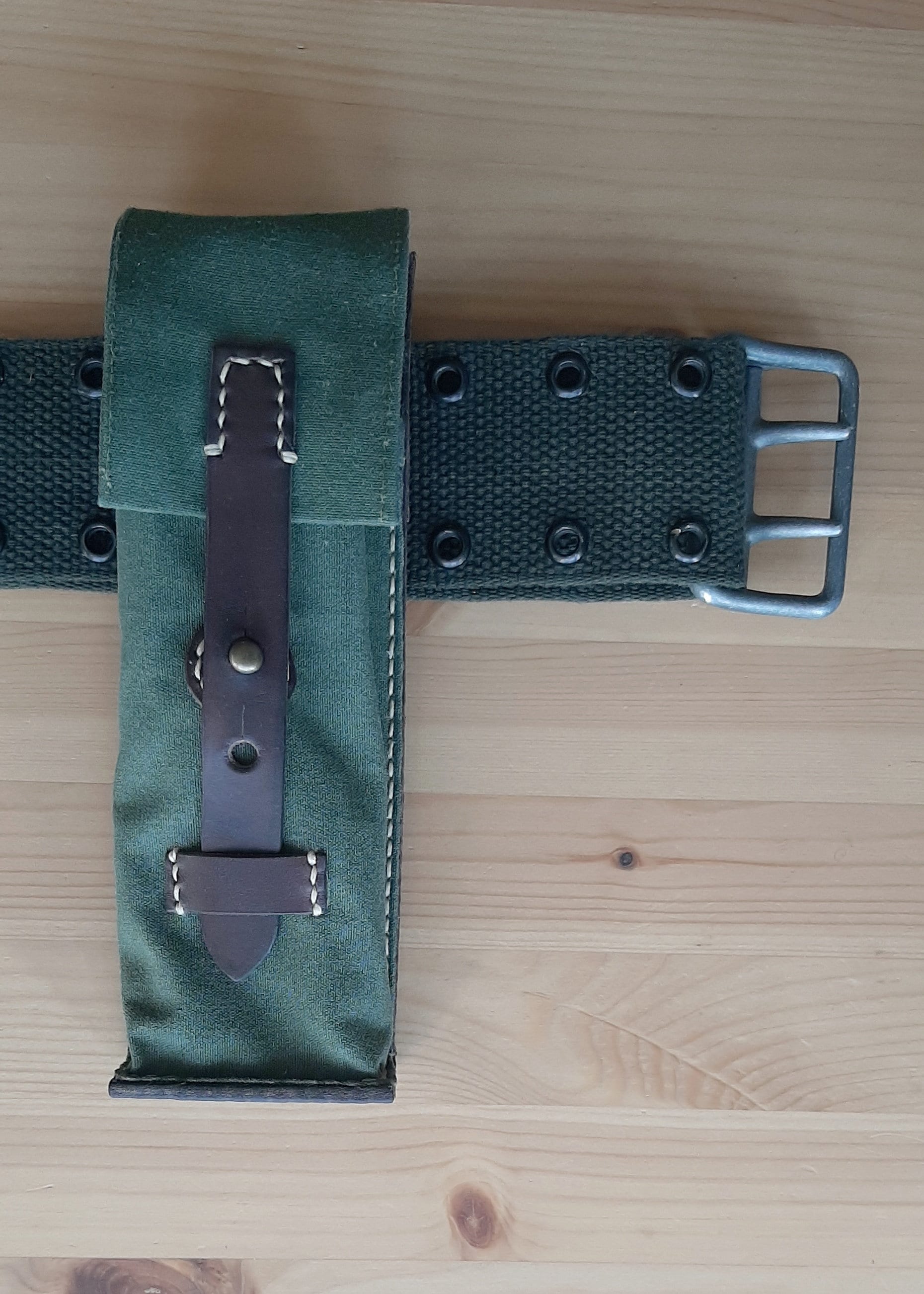 Leather and Waxed Canvas Bushcraft Pouch for Silky Pocketboy - Etsy