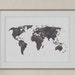 World Map Poster, Black and White, World Map Print, Watercolor World ...