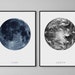 Nasa Decor,moon Poster,moon Art,indigo Poster,planet Print,modern Print ...