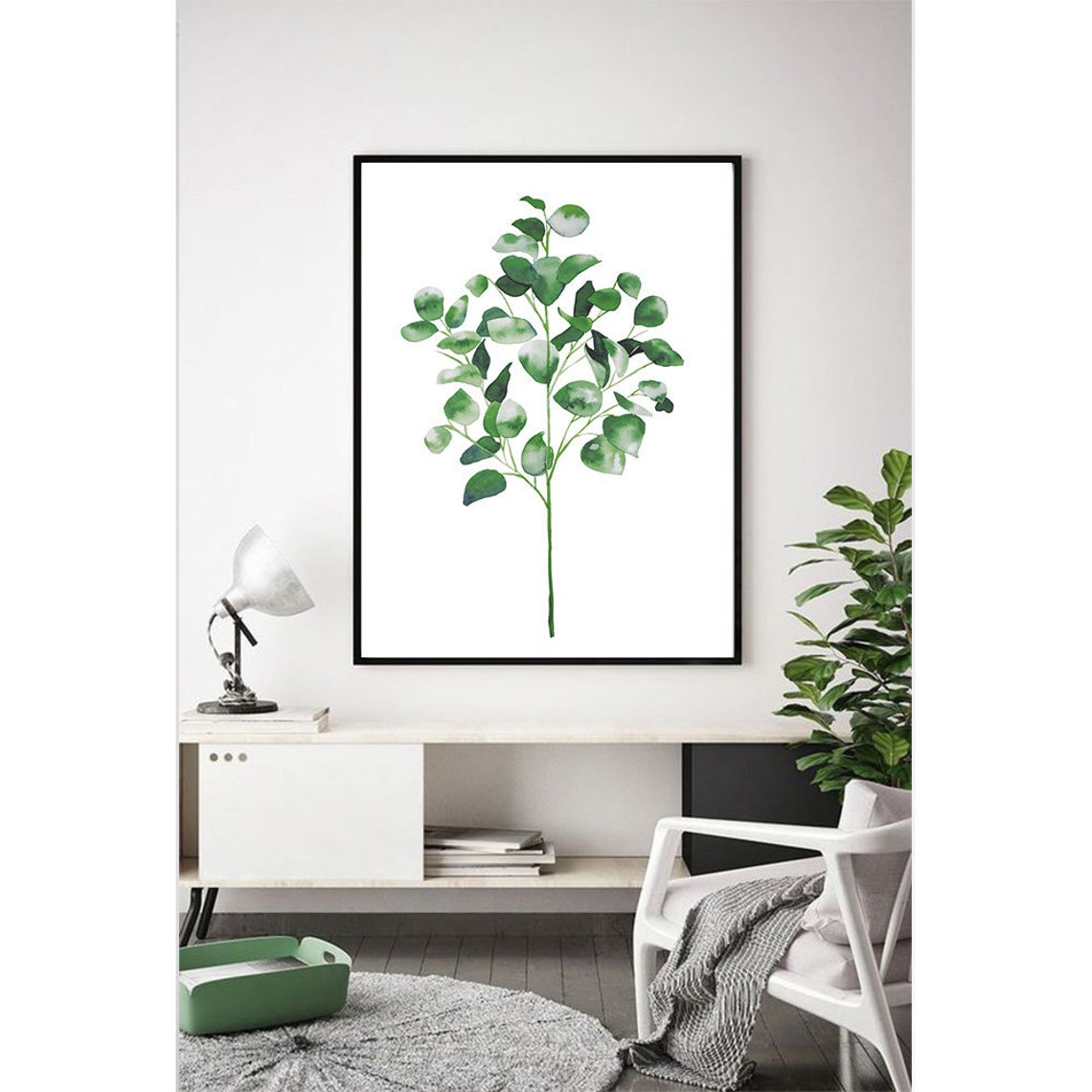 Plant Print Leaf Print Watercolor Paintings Botanical - Etsy