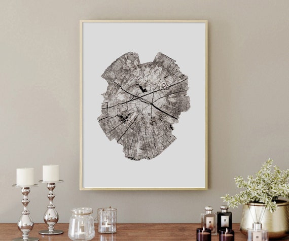 Tree Ring Prints Tree Ring Wall Art Wall Decor Digital - Etsy
