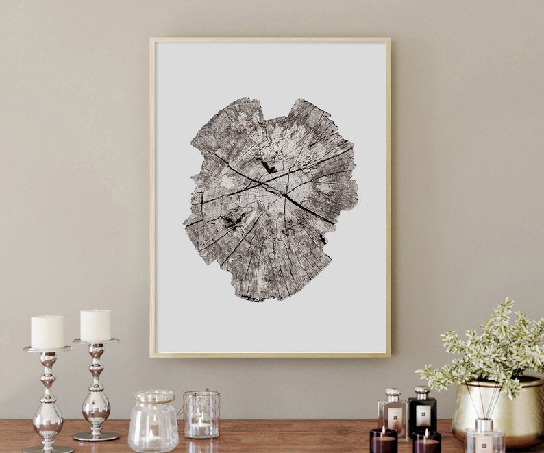 Tree Ring Prints Tree Ring Wall Art Wall Decor Digital - Etsy