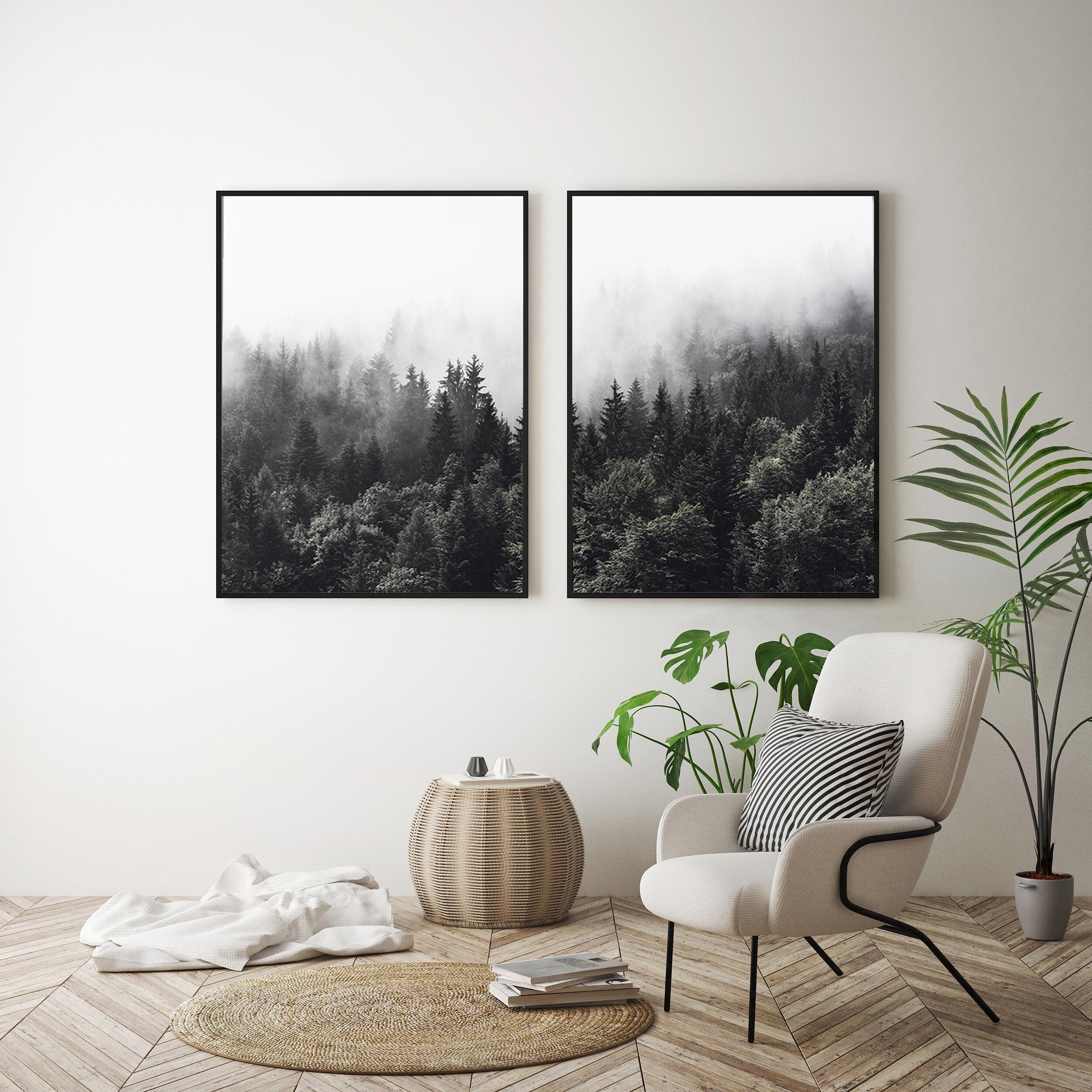 Forest Photography Forest Prints Set Forest Wall | Etsy