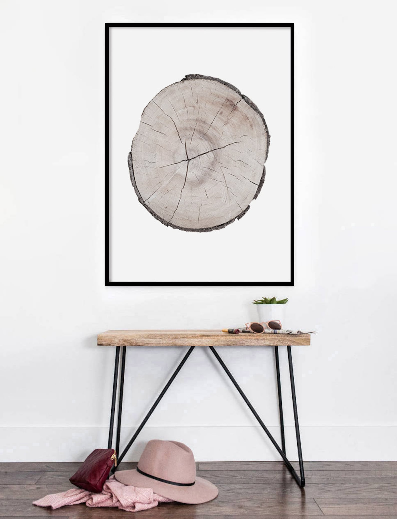 Tree Ring Wall Art Tree Ring Prints Wall Decor Digital | Etsy