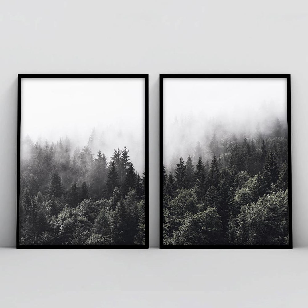 Forest Photography, Forest Prints Set, Forest Wall Art,scandinavian ...