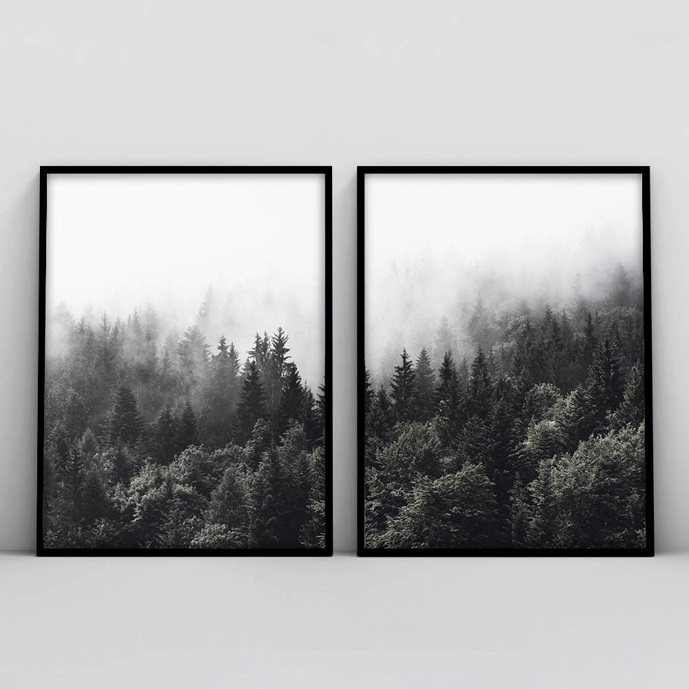 Forest Photography Forest Prints Set Forest Wall | Etsy