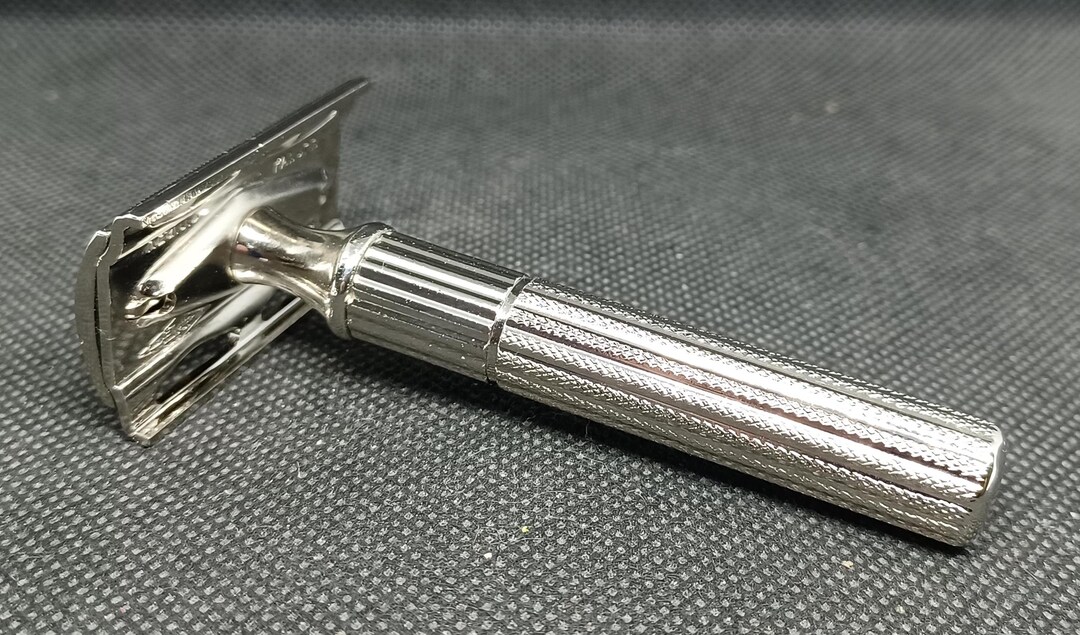 Stunningly Beautiful Vintage Gillette Fat Handled Tech Safety Razor USA ...