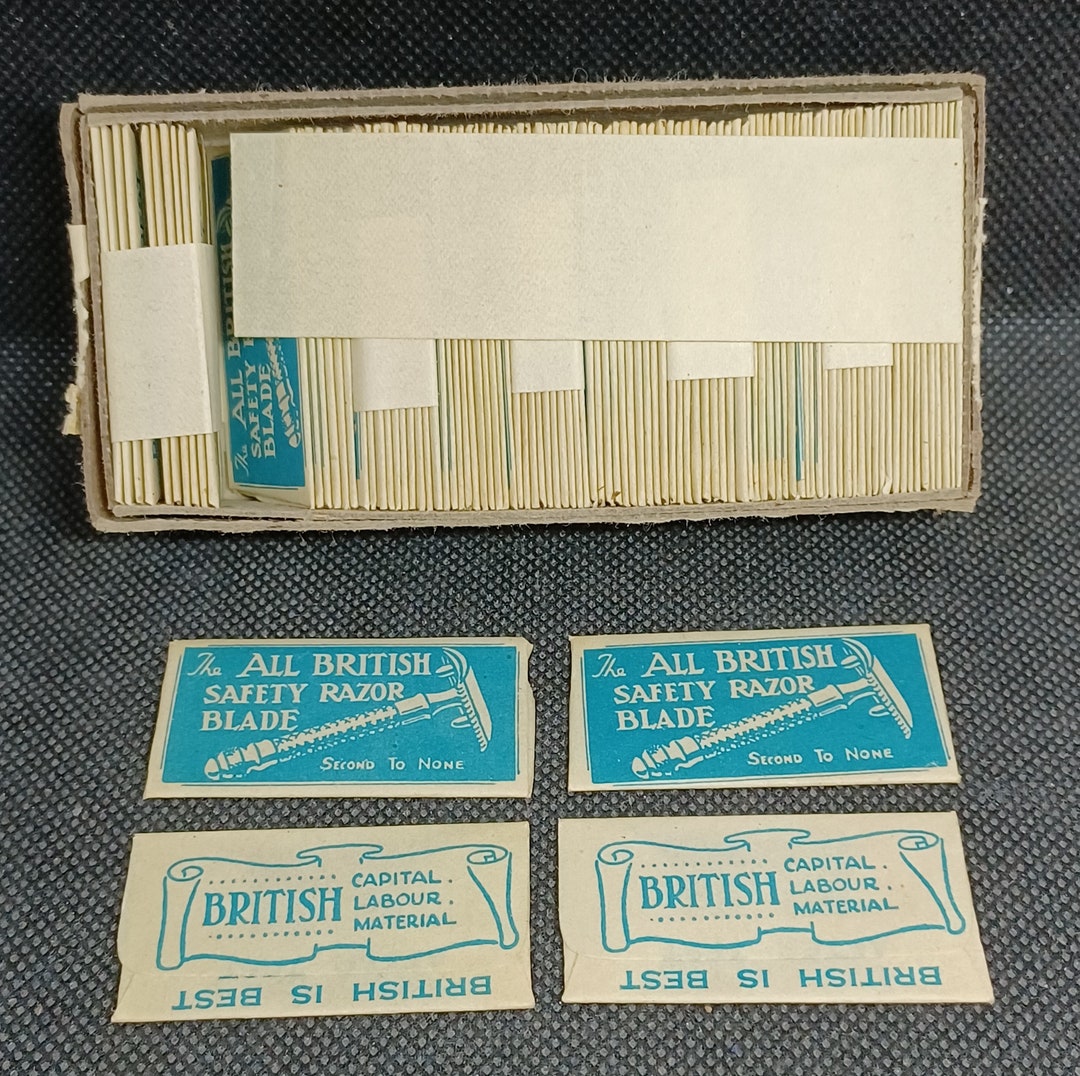 Box of 100 WW2 Escape & Evade Razor Blades all British World War 2 ...