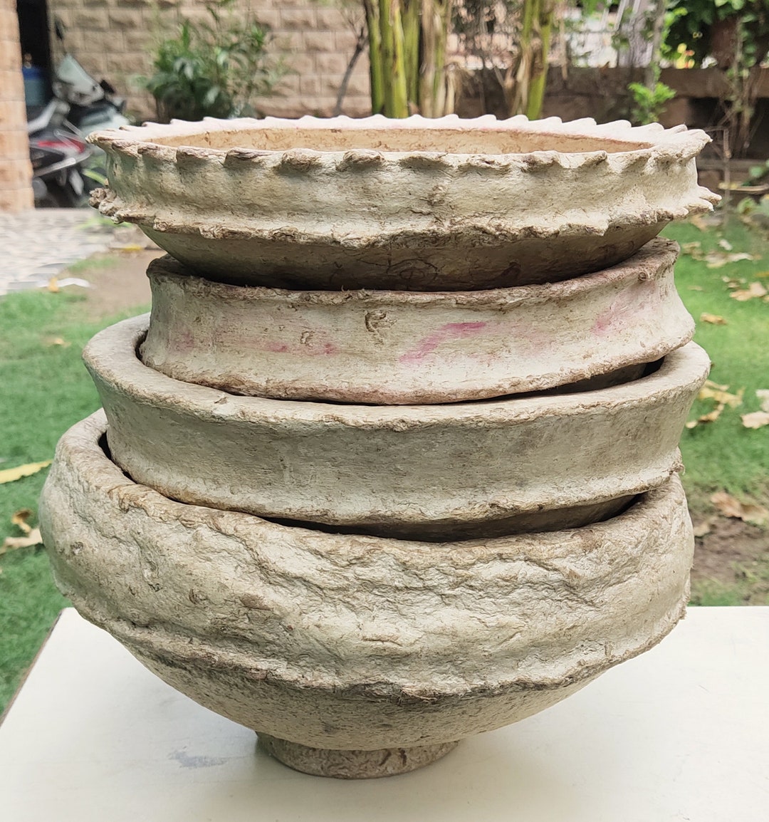 Indian Rustic Rural Vintage Antique Recycled Original Handmade Paper ...