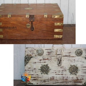 Antique Wooden Trunk: Pirate Treasure Chest, Wedding Decor - Etsy