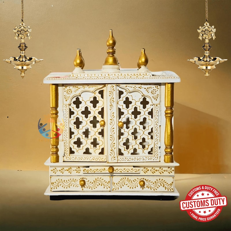 Pooja Mandir Wall Shelf - Etsy