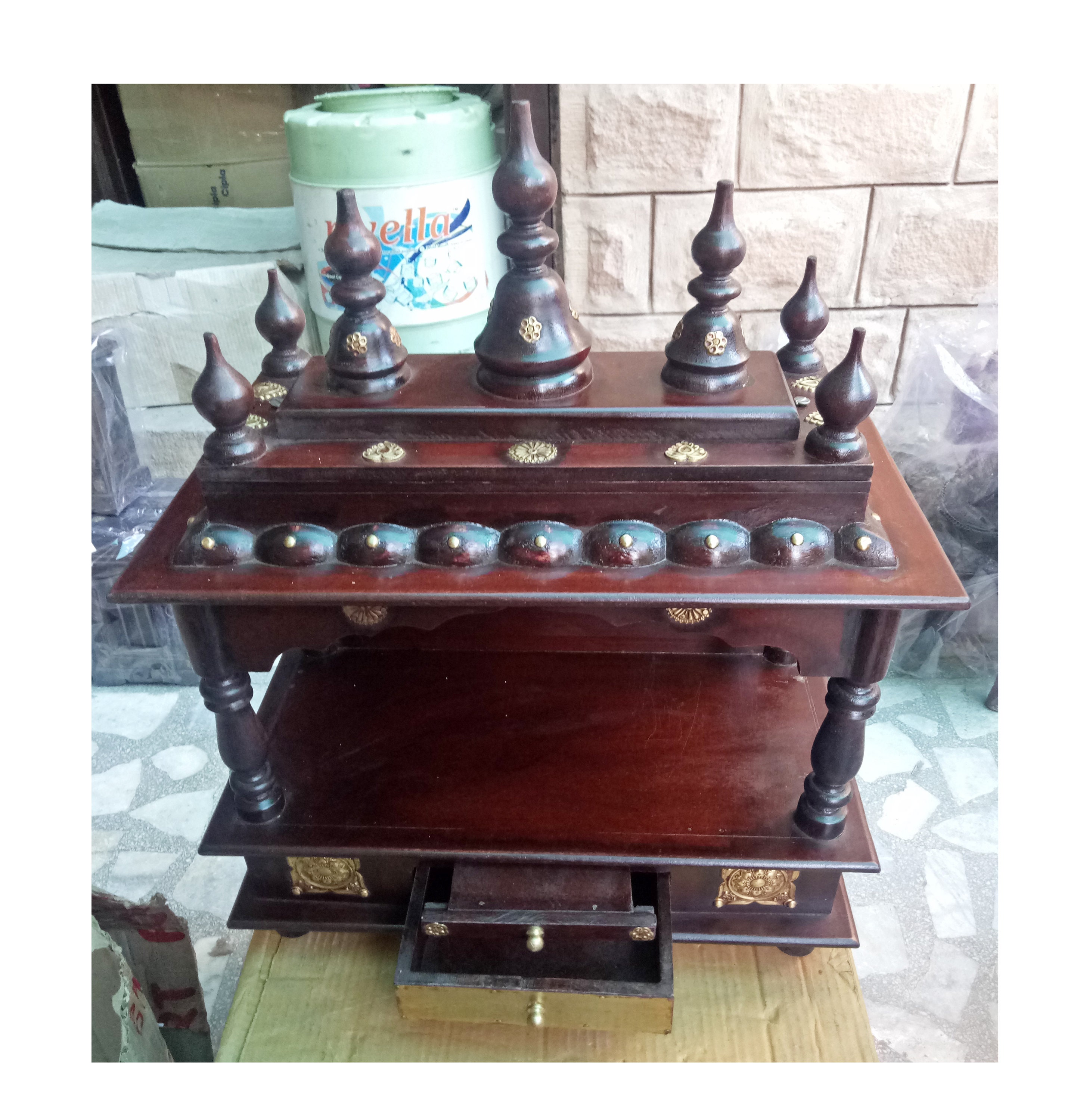 Wooden Temple Indian Decor Handmade Pooja Mandir Home/Office | Etsy
