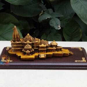 Ram Mandir Ayodhya 3D Model Wood Temple Ram Janmabhoomi Hindu Mandir ...