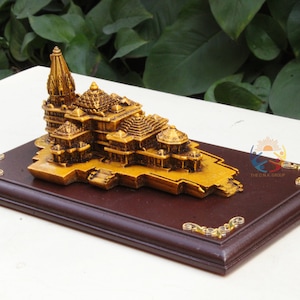 Ram Mandir Ayodhya 3D Model Wood Temple Ram Janmabhoomi Hindu Mandir ...