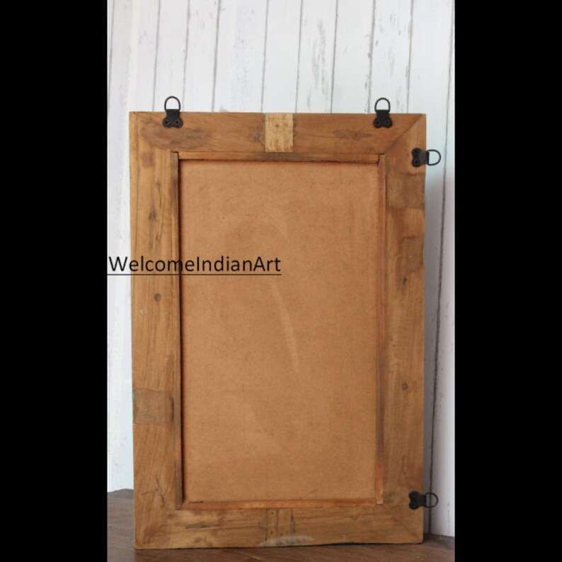 Antique Wooden Hand Crafted Wall Hanging Mirror Frame/rustic - Etsy