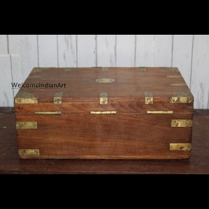 Antique Wooden Trunk: Pirate Treasure Chest, Wedding Decor - Etsy