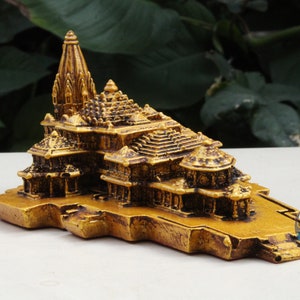 Ram Mandir Ayodhya 3D Model Wood Temple Ram Janmabhoomi Hindu Mandir ...