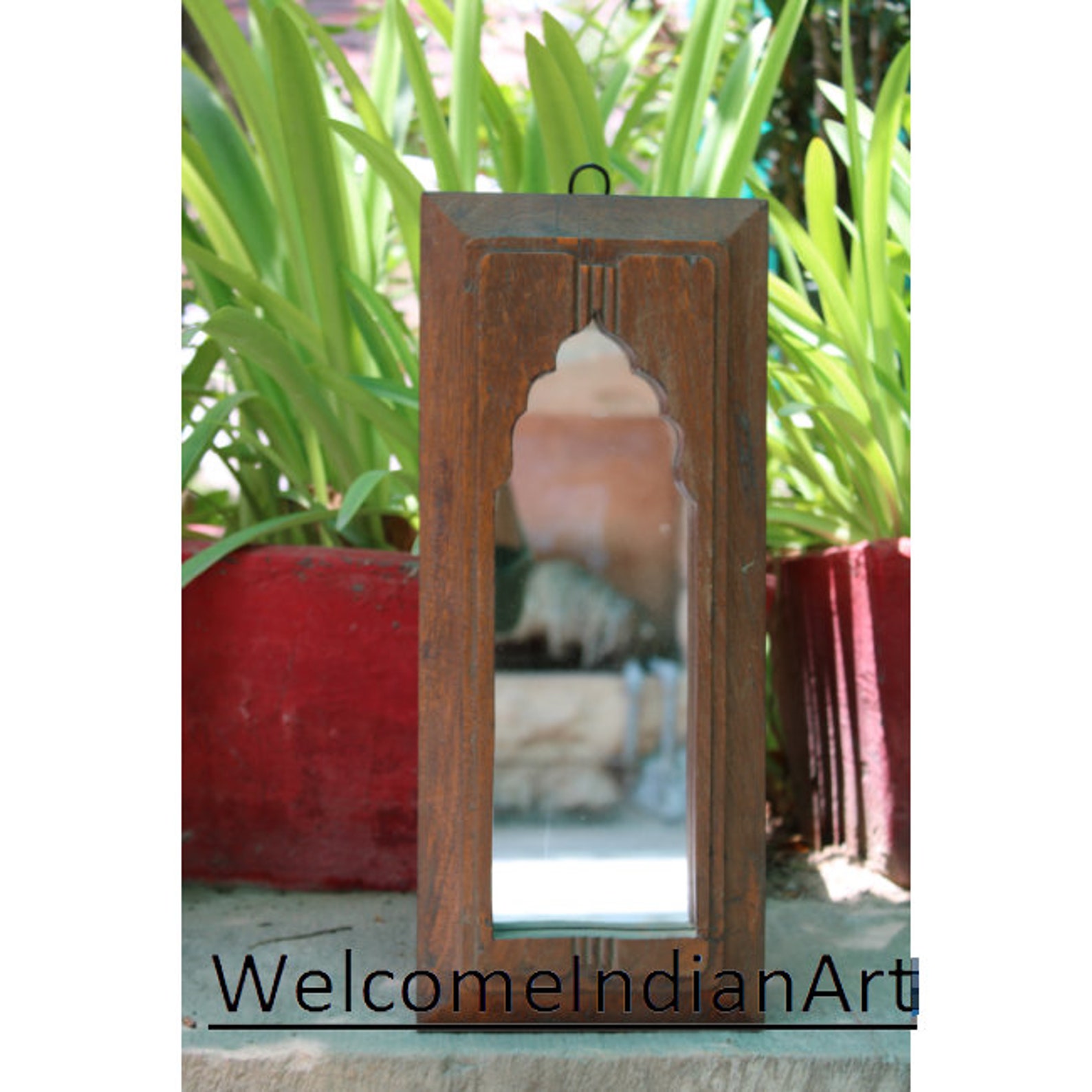 Indian Wooden Wall Mirror Frame Wall Mirror Indian Furniture - Etsy
