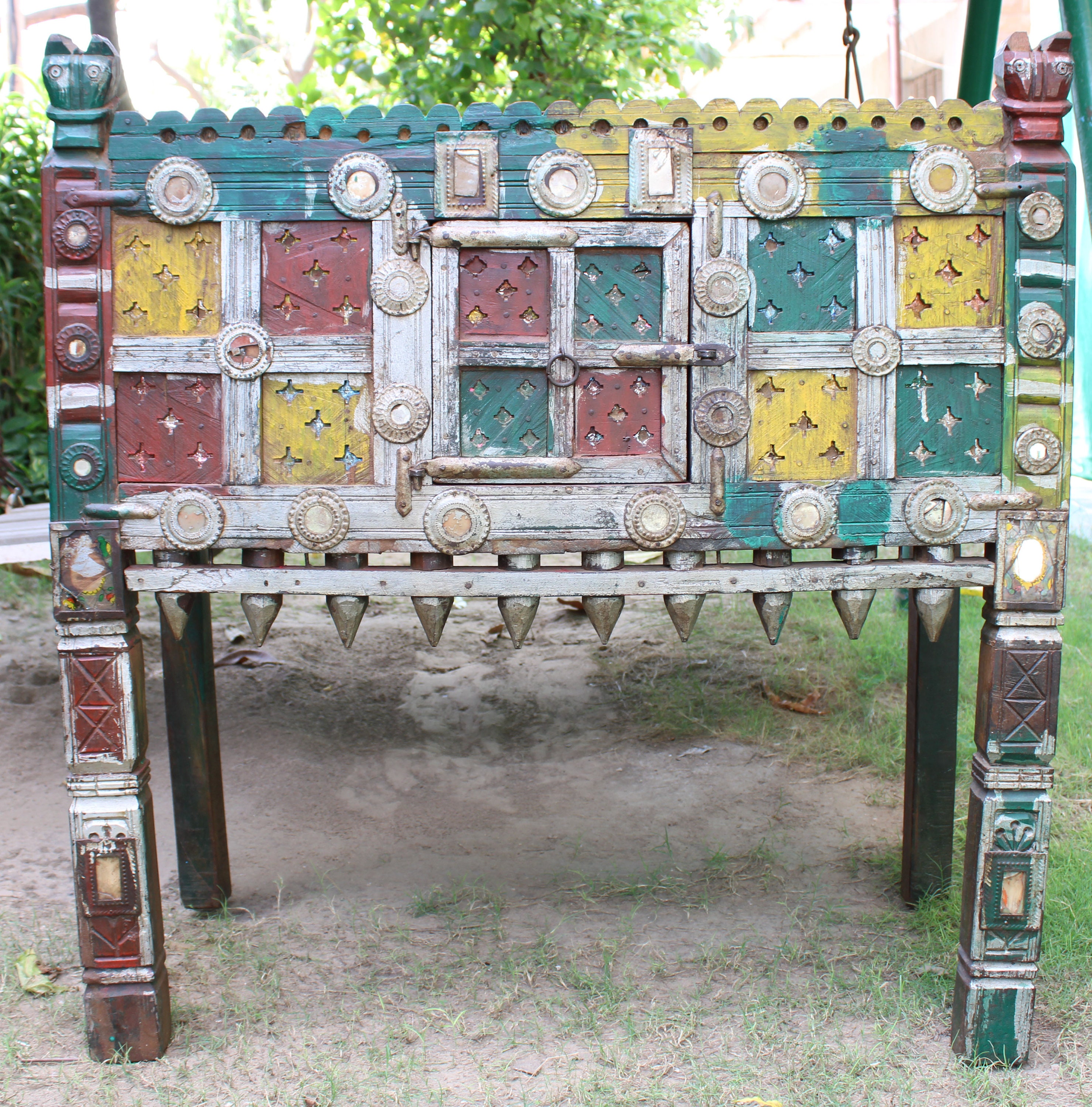 Hand Carved Indian Damchiya: Antique Dowry Box Sideboard - Etsy