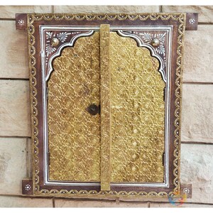 Indian Wooden Window Wall Decor Shutters Picture Frame, Best Gift for ...