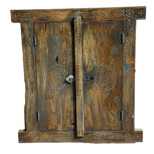 Indian Wooden Window, Wall Decor Shutters, Picture Frame, Best Gift for ...