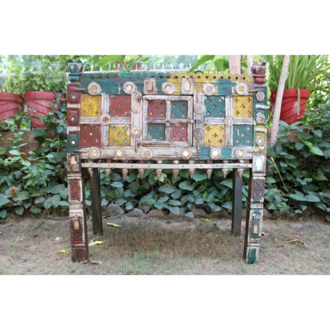 Antique Hand Carved Damchiya: Indian Dowry Sideboard, Blanket Box - Etsy