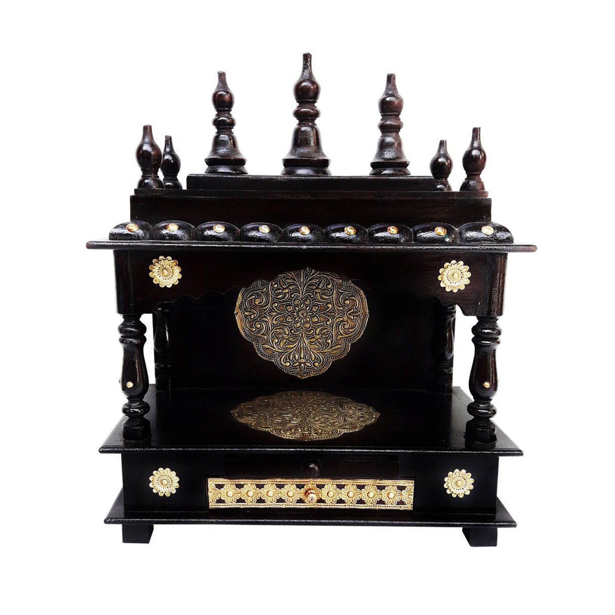 Indian Pooja Mandir for Home Hindu Wooden Temple for Puja at | Etsy