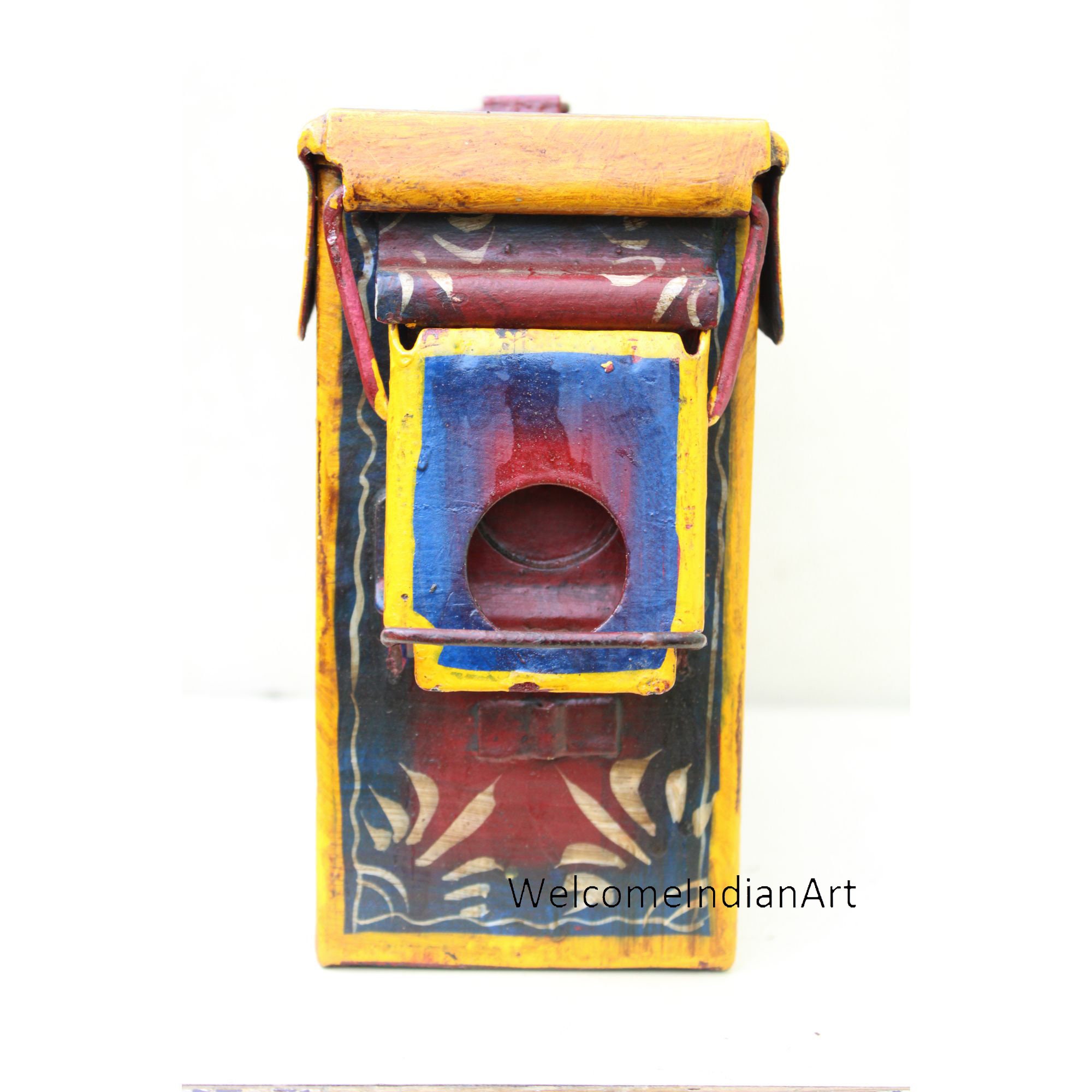 1970'vintage Iron Box Iron Military Box Iron Floral | Etsy