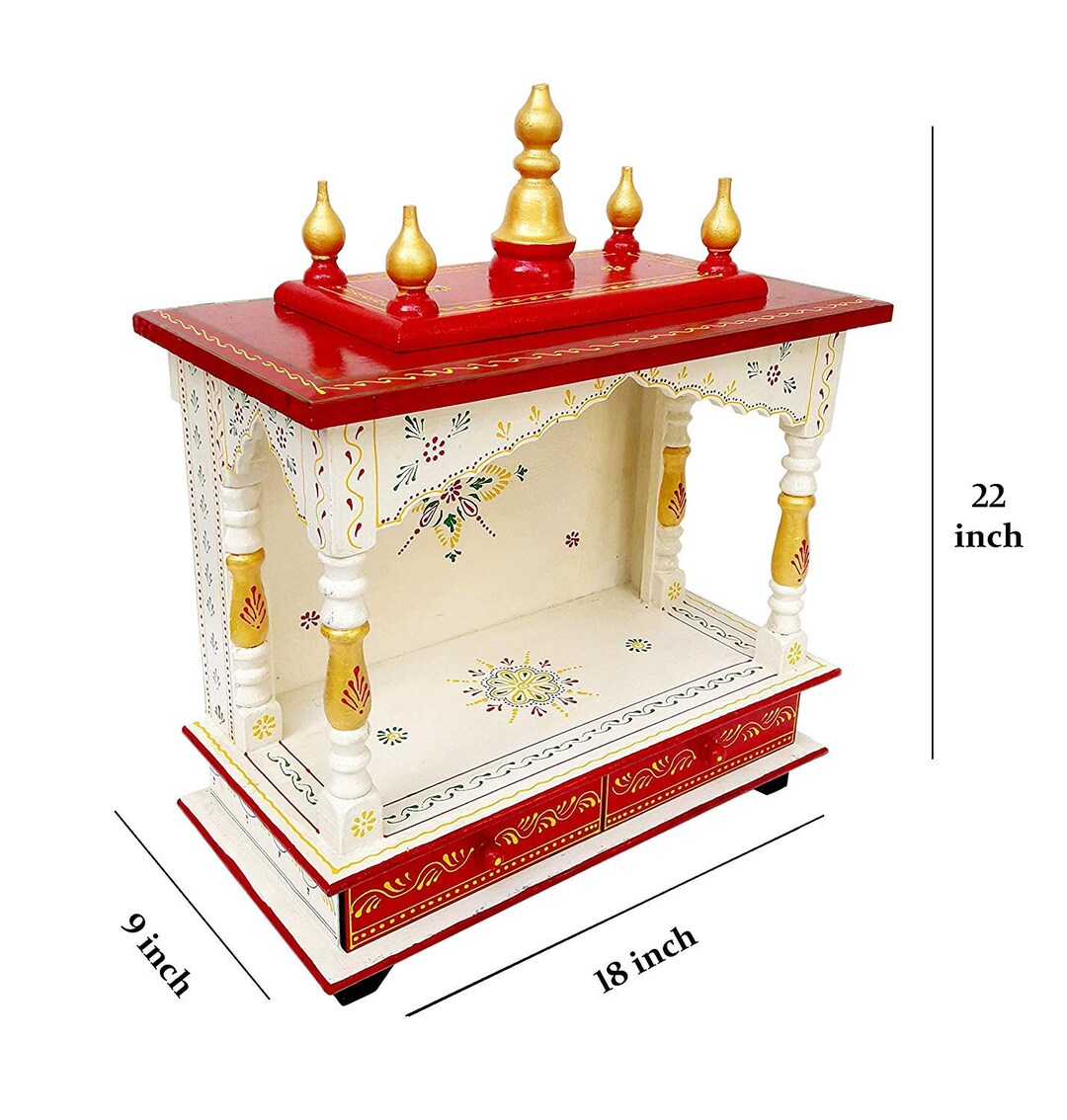 Handcrafted Wooden Temple, Mandir and Hindu Puja Ghar Mandap for ...