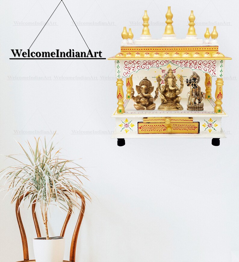 Wooden Temple Mandir Handcrafted Handmade Mandir Pooja Ghar | Etsy