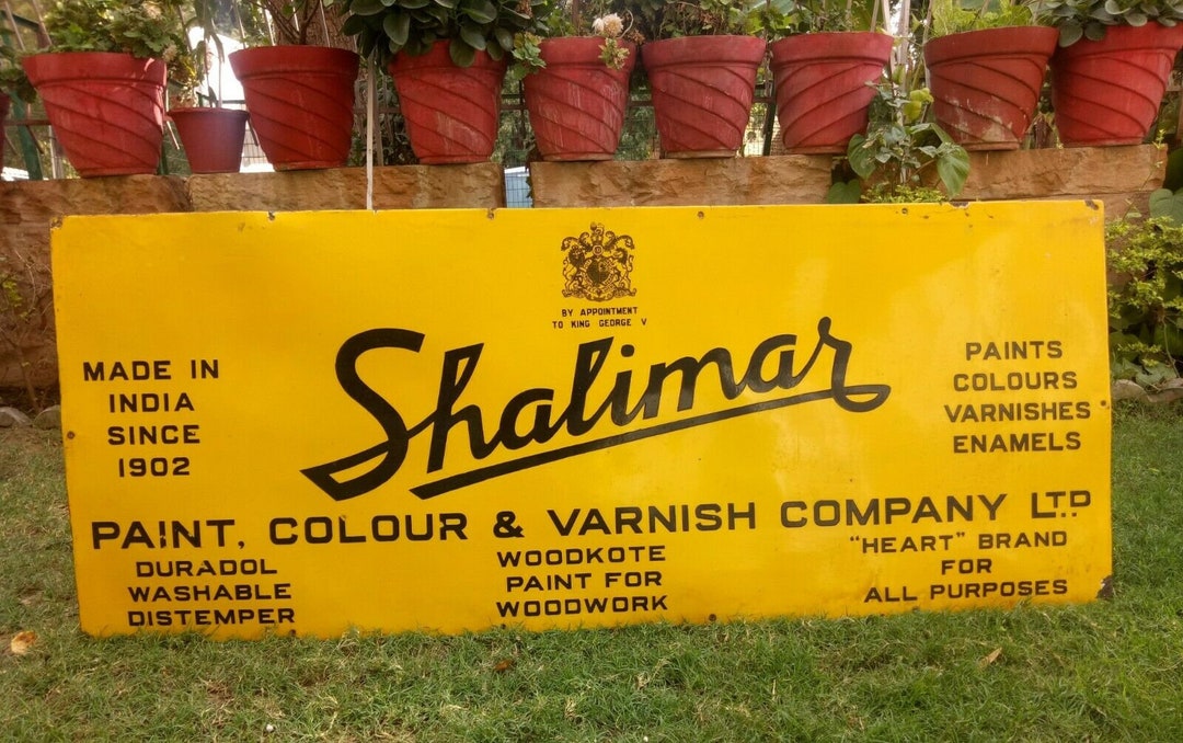 Old Tin Sign Board/b O C Kerosene Sign Board/shalimar PAINT Porcelain ...