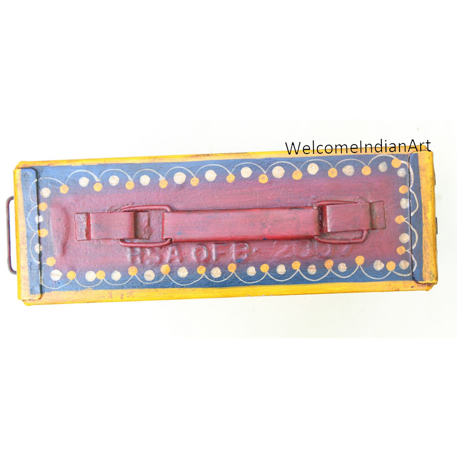 1970'vintage Iron Box Iron Military Box Iron Floral | Etsy