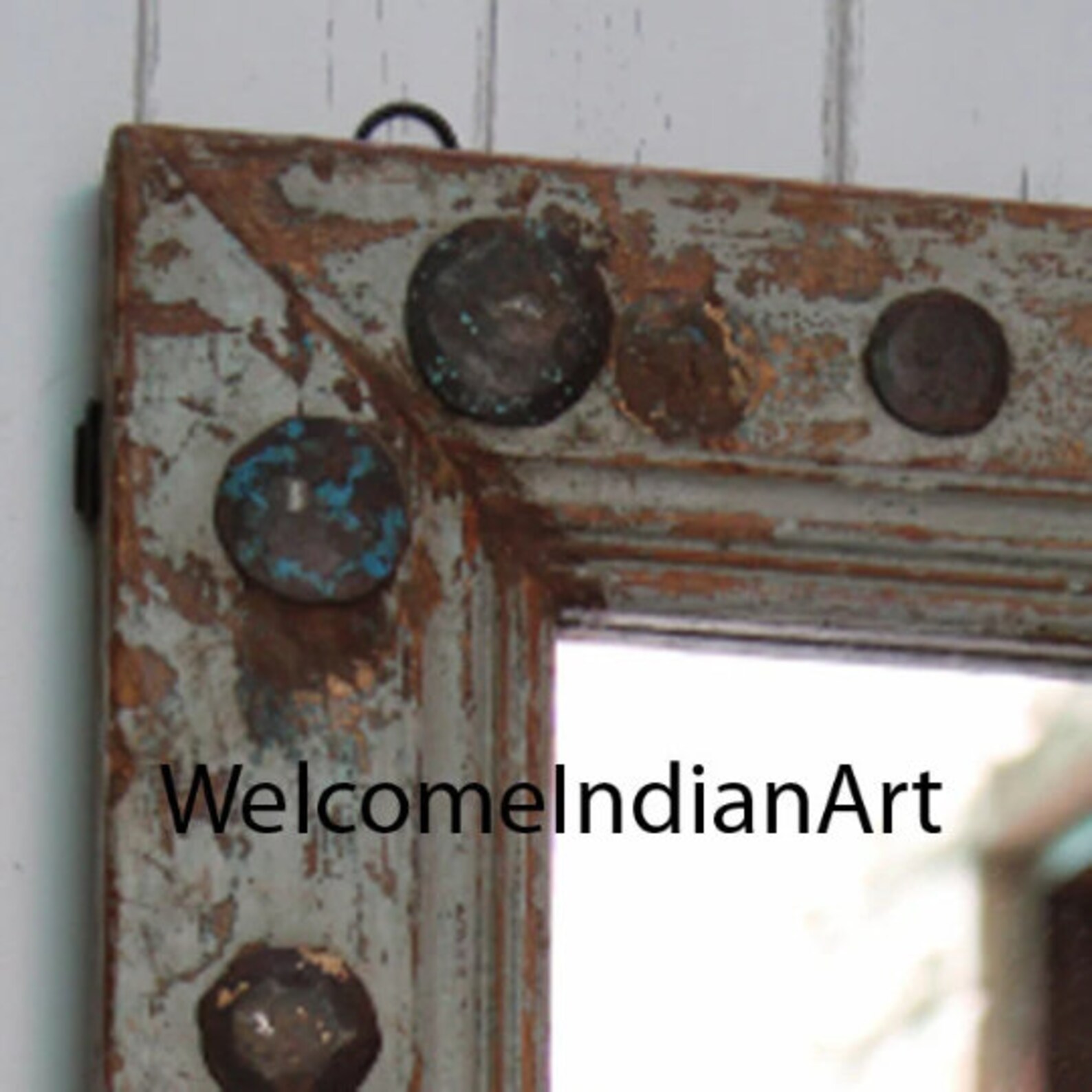 Antique Wooden Hand Crafted Wall Hanging Mirror Frame/rustic - Etsy