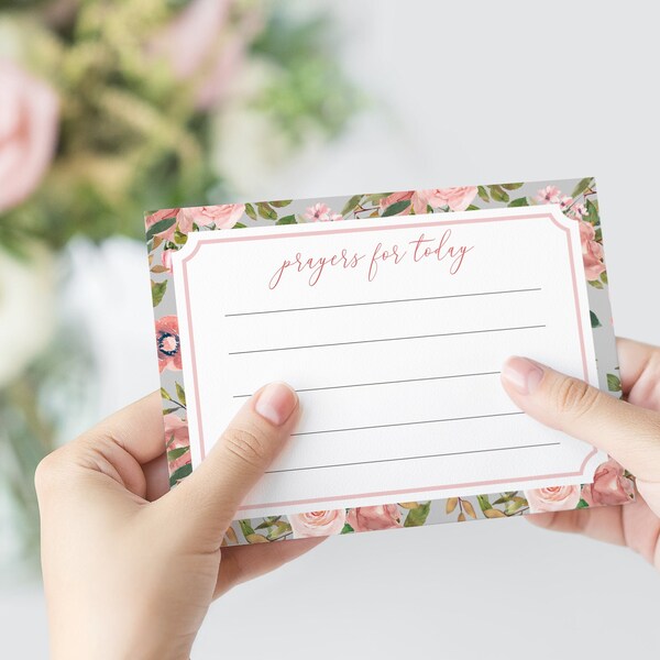 Prayer Card Blank Template - Etsy